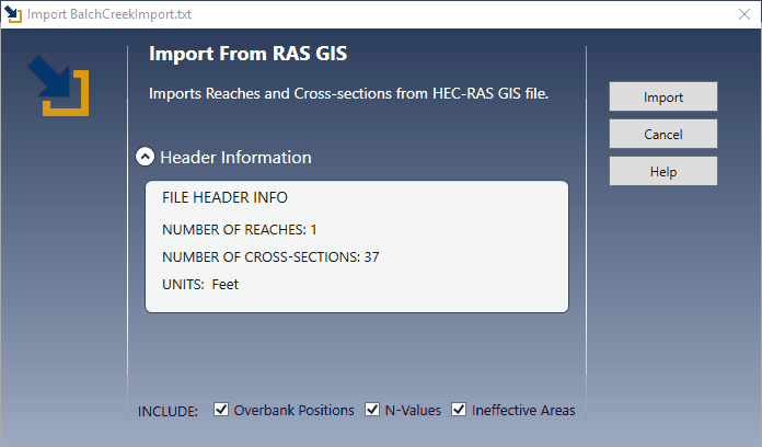Importing From RAS GIS – Learn Channel Studio
