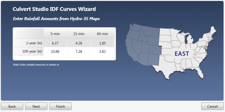 Create Using Rainfall Map Data – Learn Culvert Studio