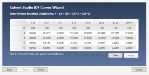 IDF Correction Factors – Learn Culvert Studio