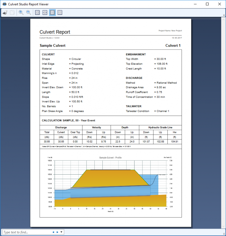 How to Print Culvert Reports – Learn Culvert Studio