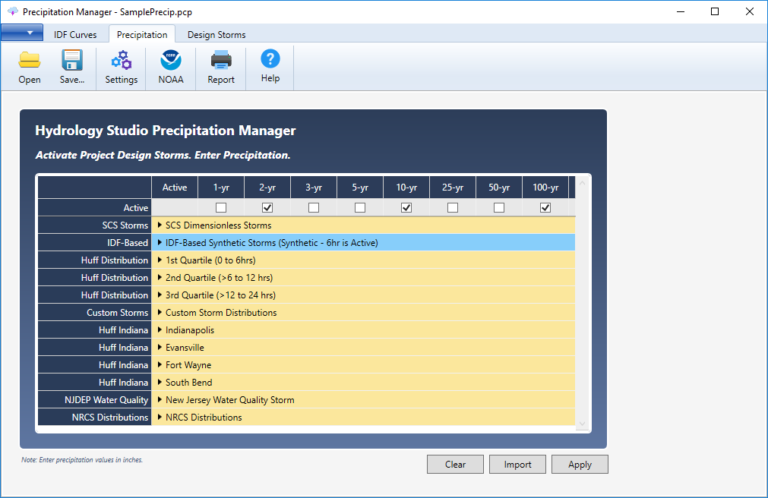 Choose Design Storm, Return Periods and Enter Precipitation – Learn ...