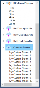 Adding Custom Design Storms – Learn Hydrology Studio