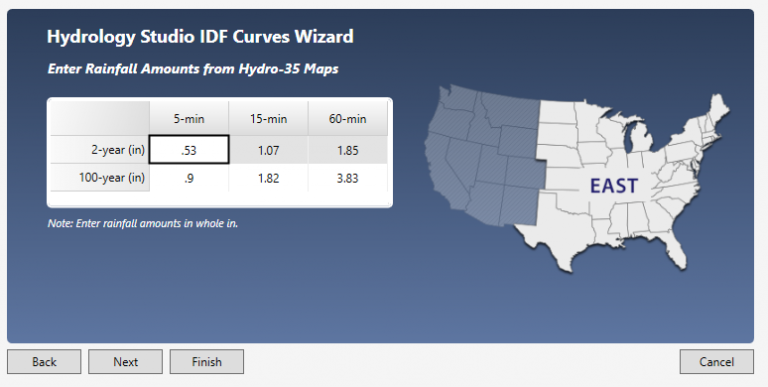 Create Using Rainfall Map Data – Learn Hydrology Studio