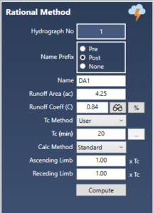 Rational Method Hydrographs – Learn Hydrology Studio