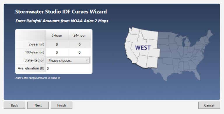 Create Using Rainfall Map Data – Learn Stormwater Studio
