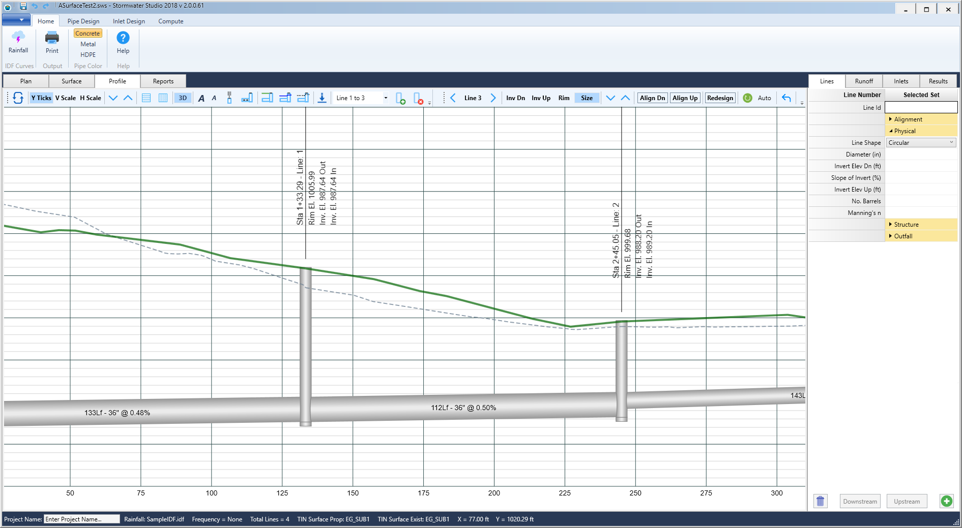 Importing a TIN Surface – Learn Stormwater Studio